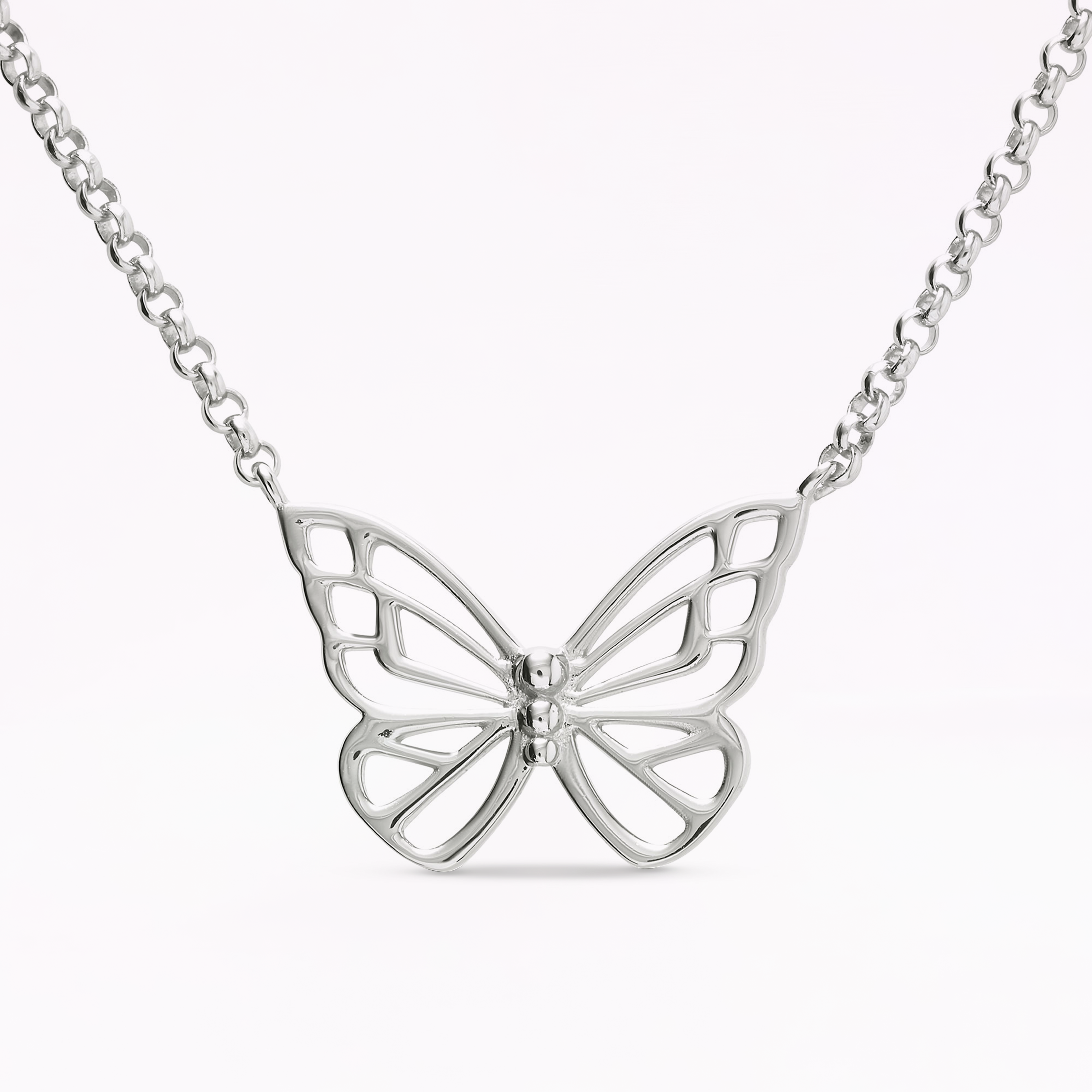 Mariposa Silver Pendant Necklace – Sophia Webster