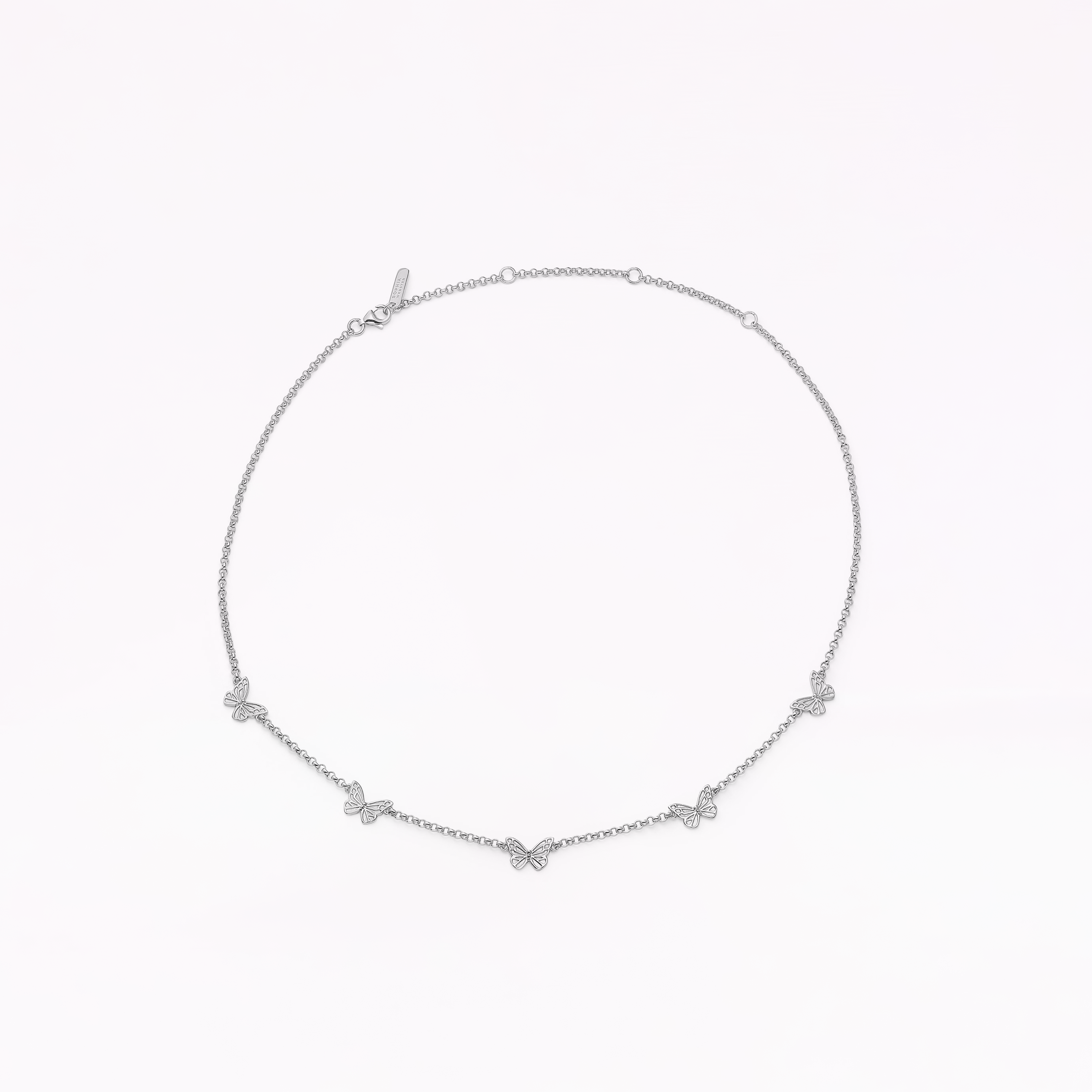 Mariposa Silver Multi Necklace – Sophia Webster