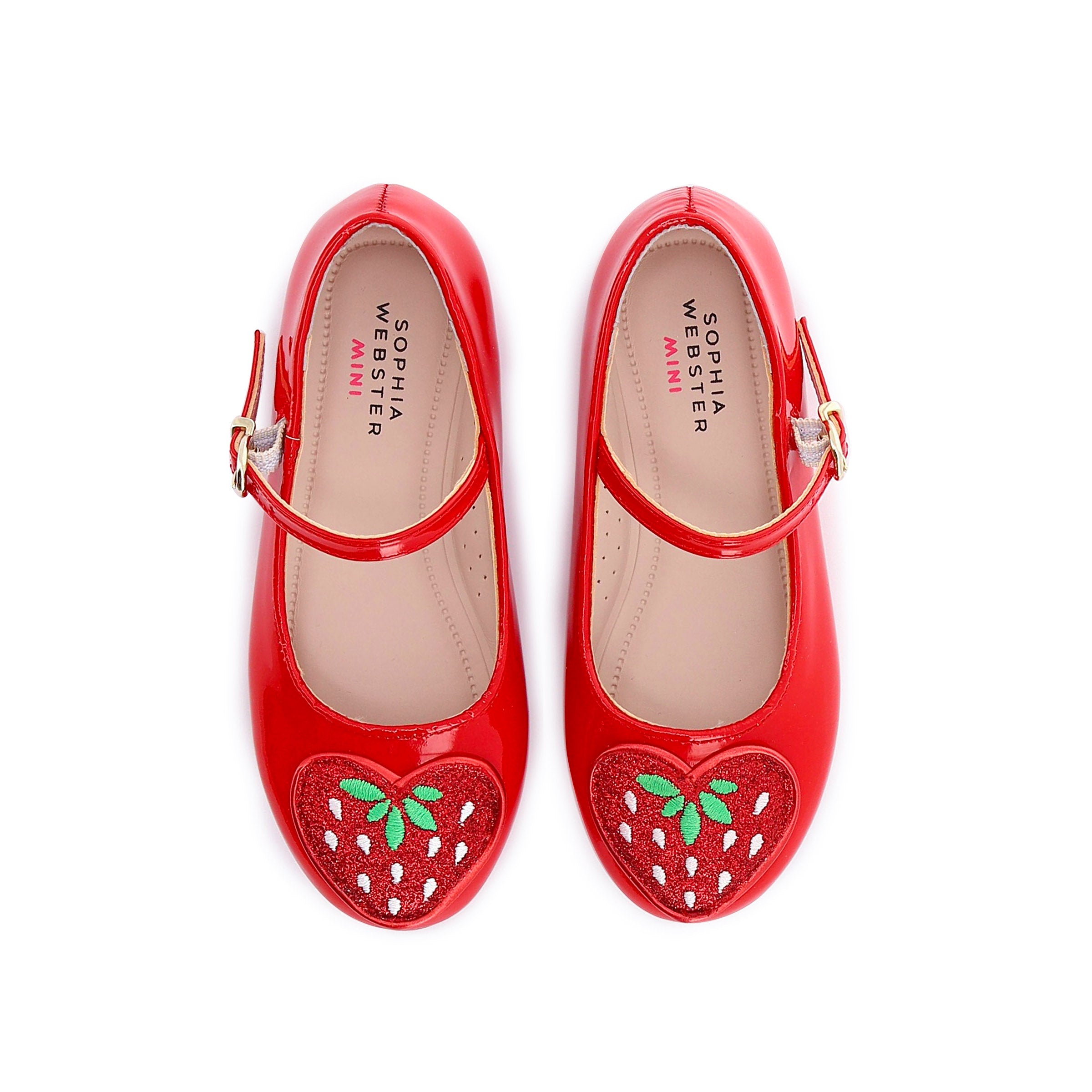 Amora Flat Red strawberry – Sophia Webster