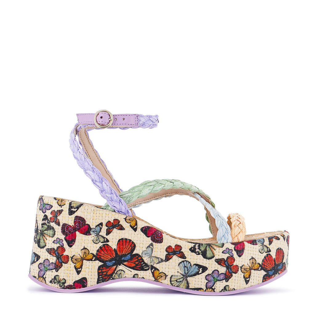 Miranda Flatform Sandal Butterfly Meadow – Sophia Webster
